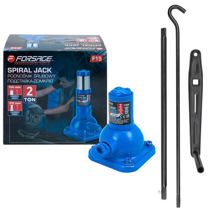 Подставка-домкрат 2 т, 150-310 мм Forsage F-F15 купить в интернет-магазине с доставкой, цена